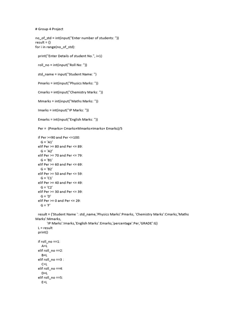 Student Marks and Grades Calculator | PDF | Teaching Methods ...