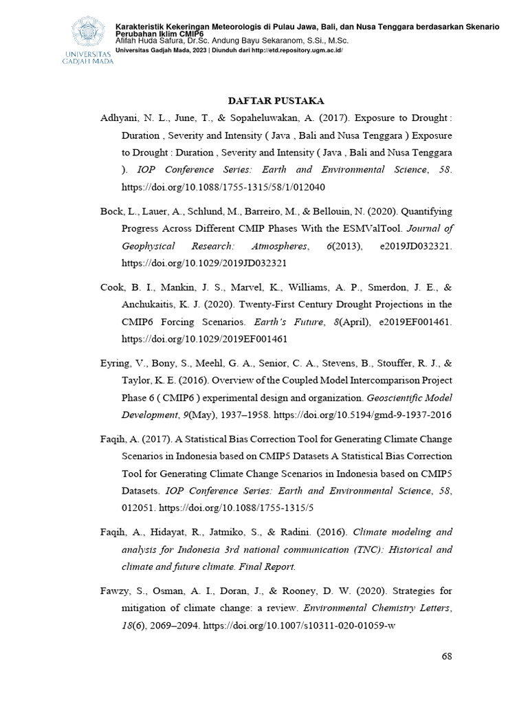 S1 2023 440743 Bibliography | PDF | Climate Change | Climate