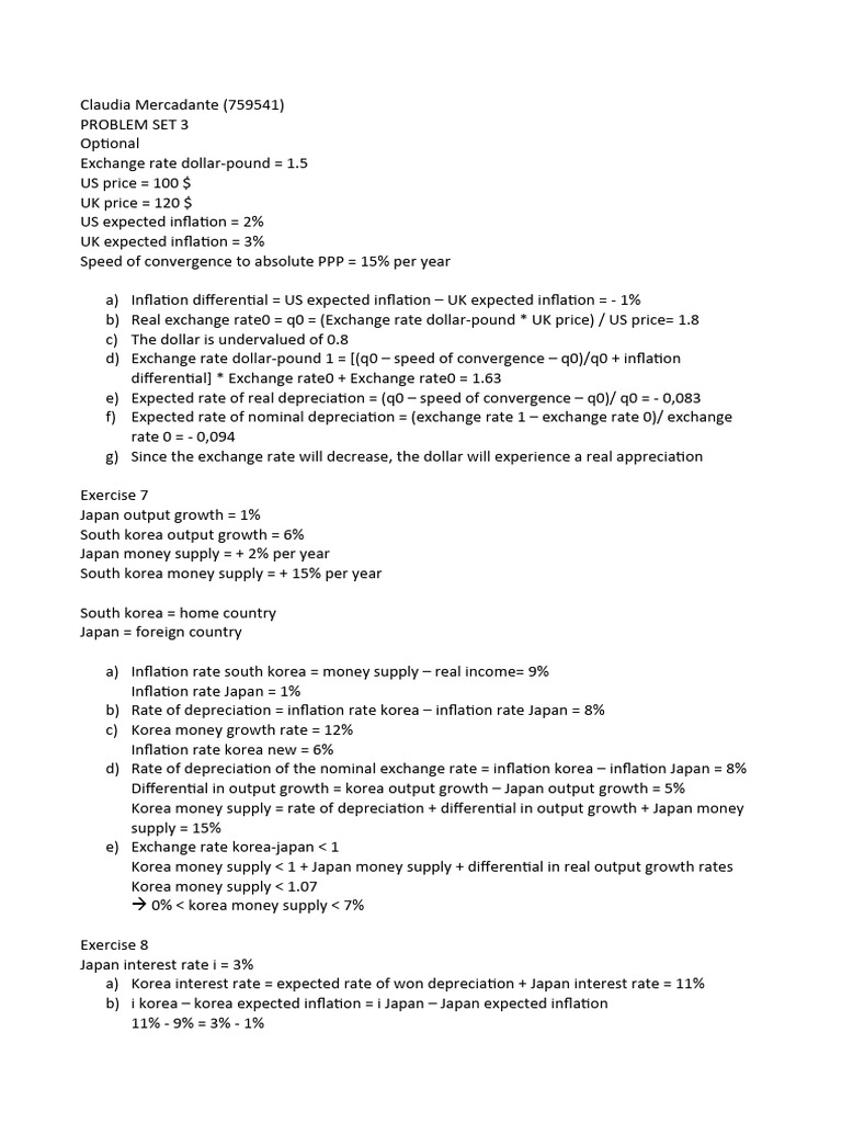 Problem Set 3 | PDF