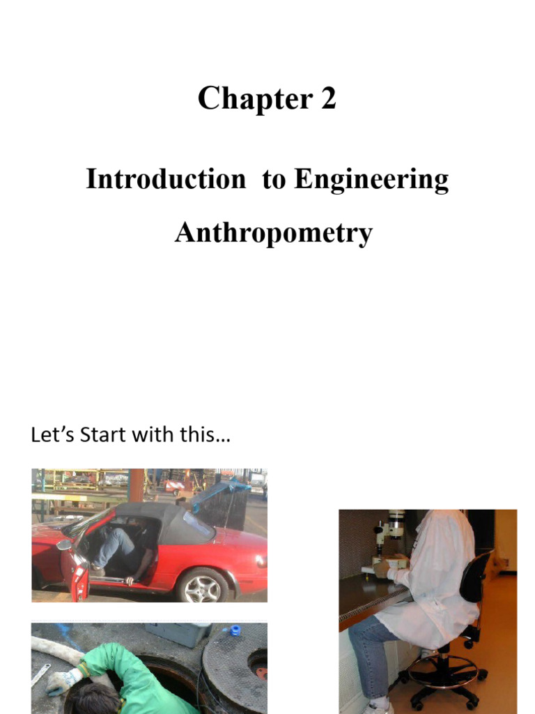Chapter 2. Introduction To Engineering Anthropometery | PDF