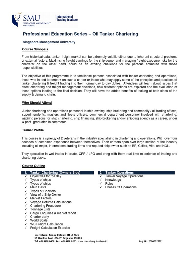 Oil Tanker Chartering | PDF | Oil Tanker | Invoice