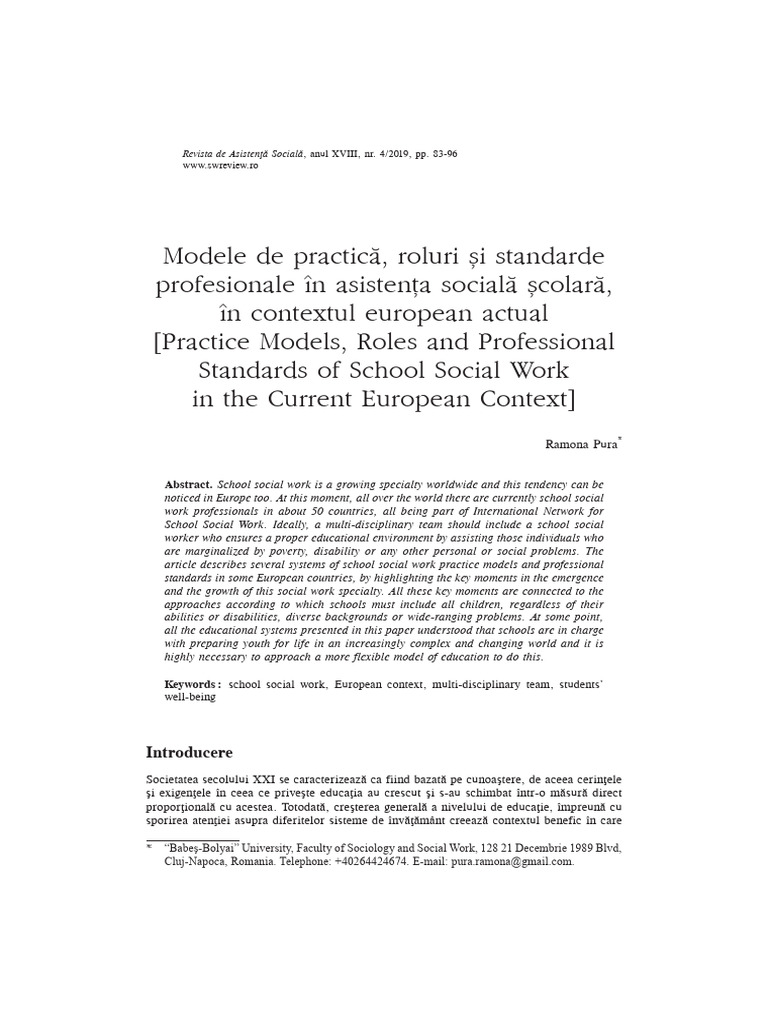 Pura, 2019 - Revista de Asistenta Sociala - 4 - 2019 - TIPO | PDF