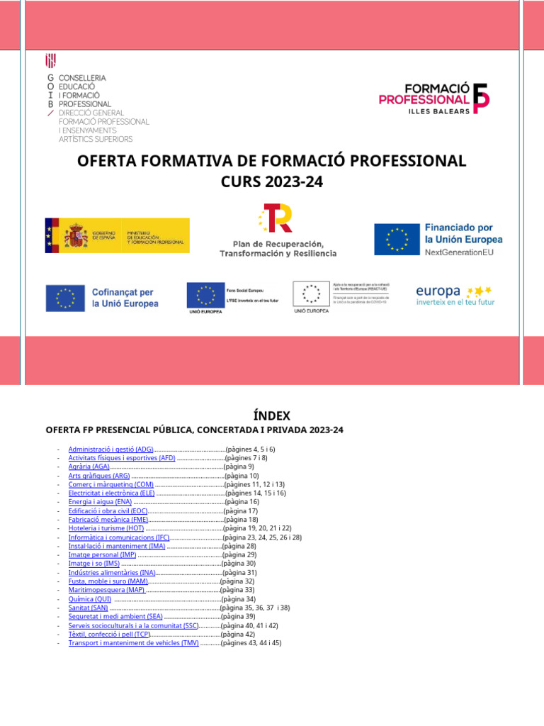 Oferta FP 2023-24 Completa | PDF