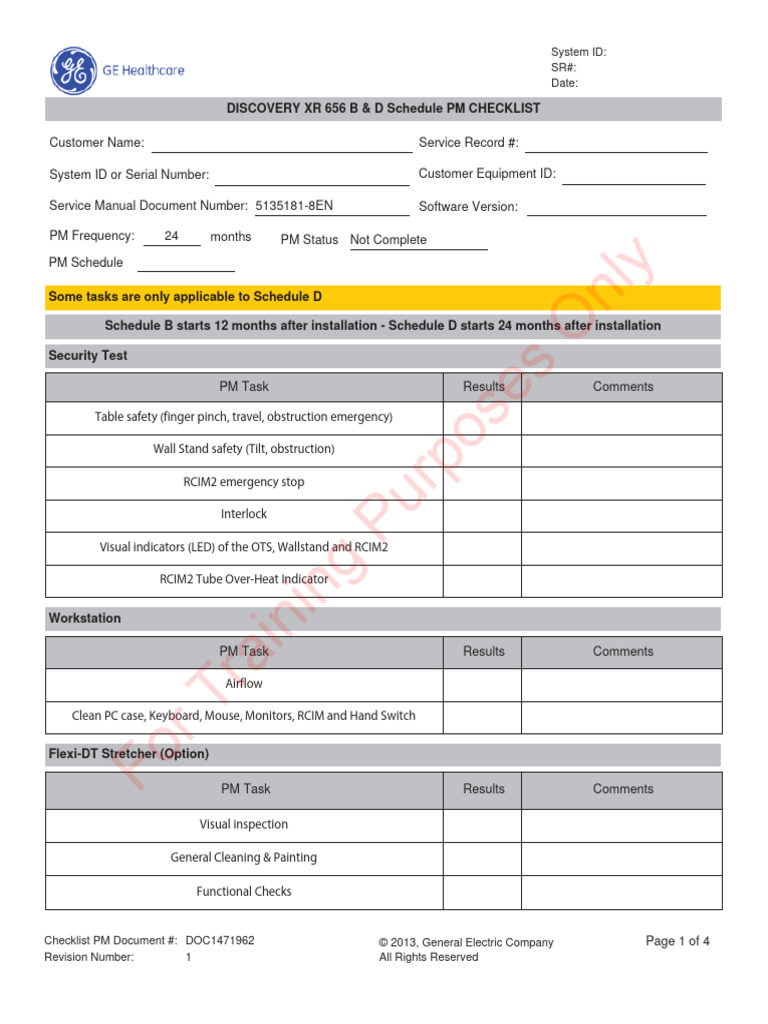 Discovery XR 656 B&D PM Checklist | PDF | Electrical Engineering ...