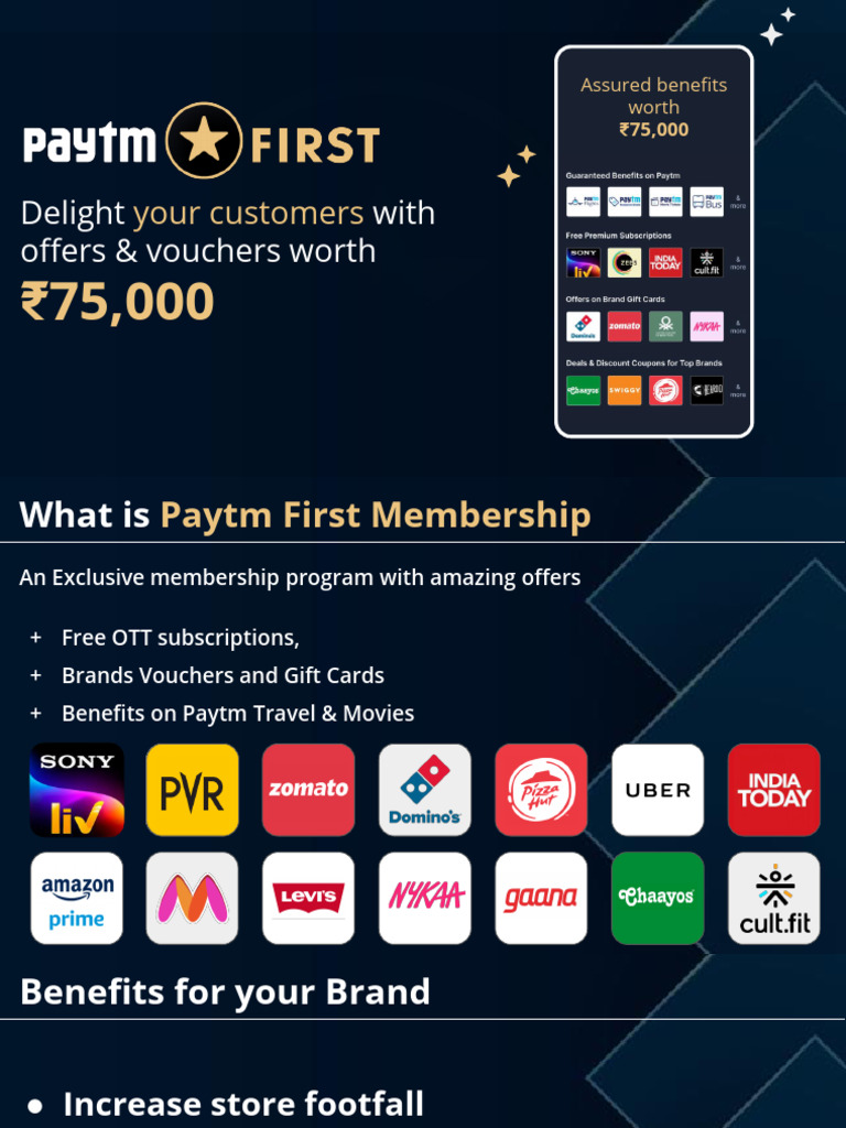 Paytm First Deck | PDF | Brand | Gift Card