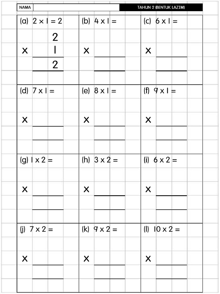 Darab Bentuk Lazim Tahun 2 Dan Tahun 3 | PDF