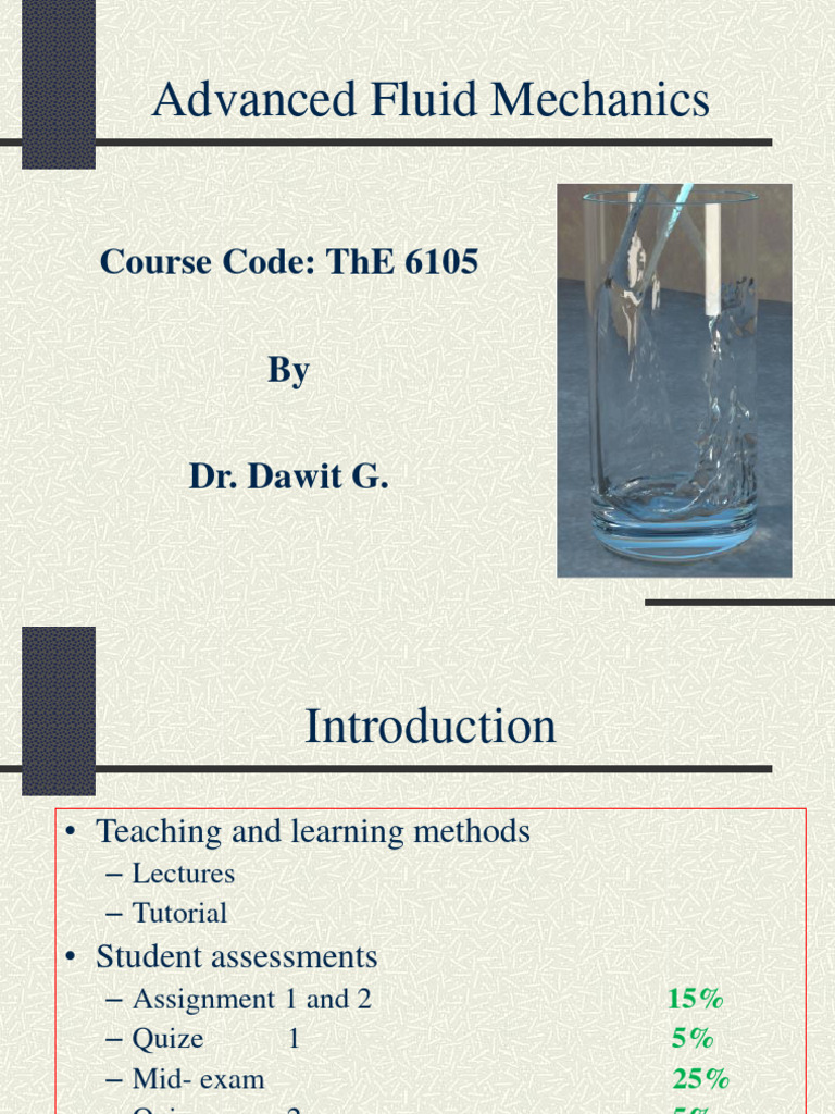 Chapter 1 | PDF | Viscosity | Fluid Mechanics