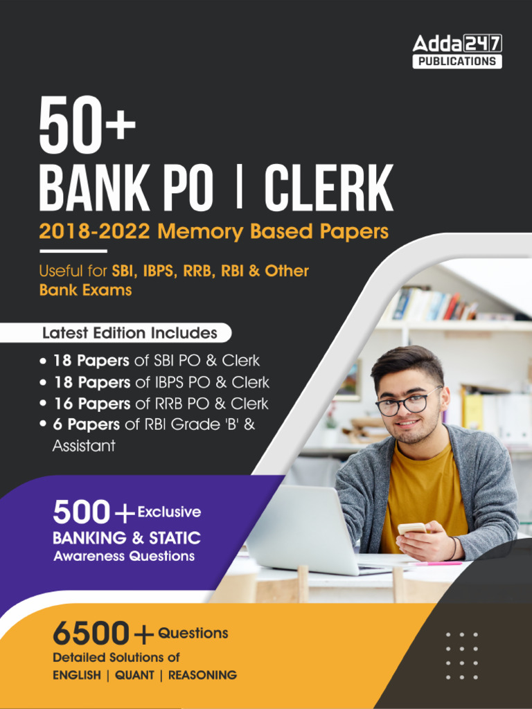 50 Bank PO Clerk Previous Year's Papers 2018 2022 | Download Free PDF ...
