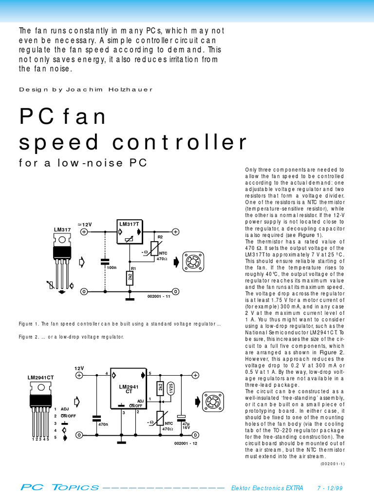 PC Fan Speed Controller | PDF