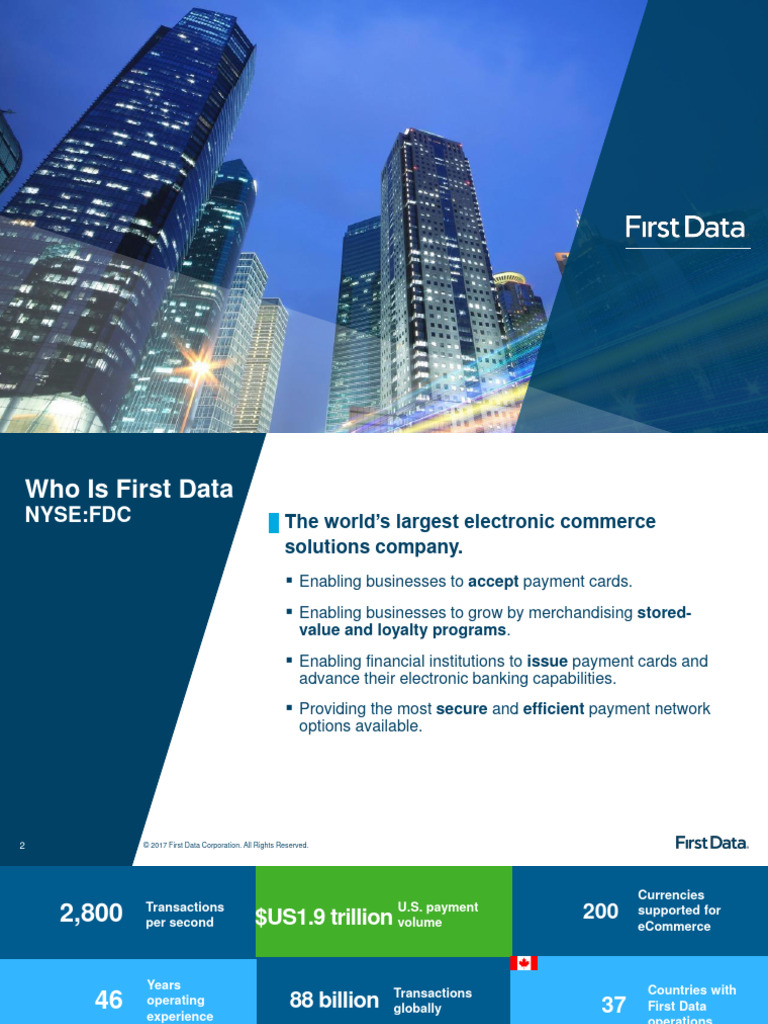 Introduction To First Data Canada | PDF | Emv | Business