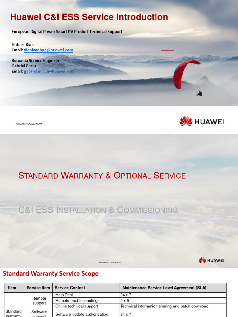 Huawei C&I ESS Service | PDF | Alternating Current | Electrical ...