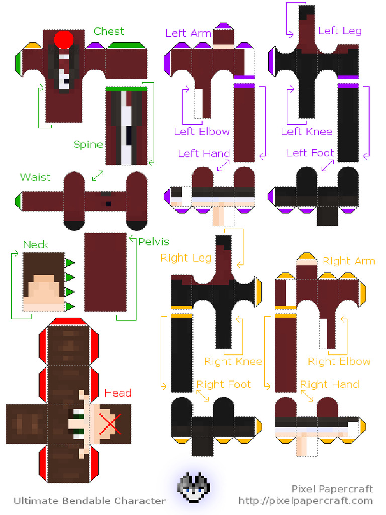 Minecraft Bendable Character | PDF