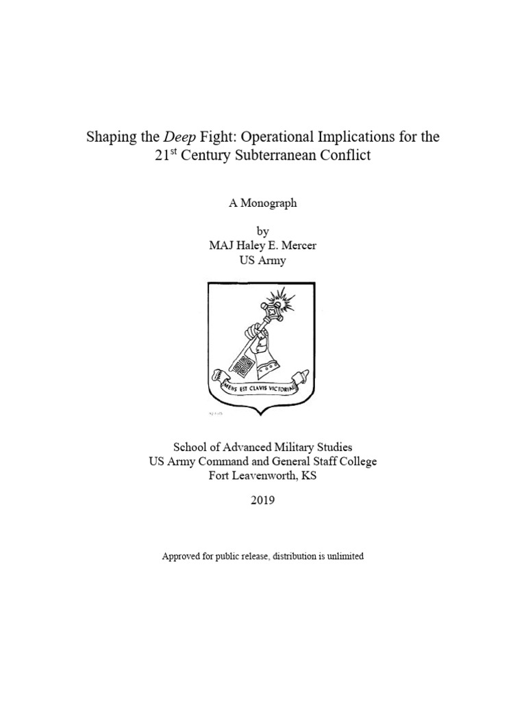 Shaping The Deep Fight Operational Implications For The 21st Century ...