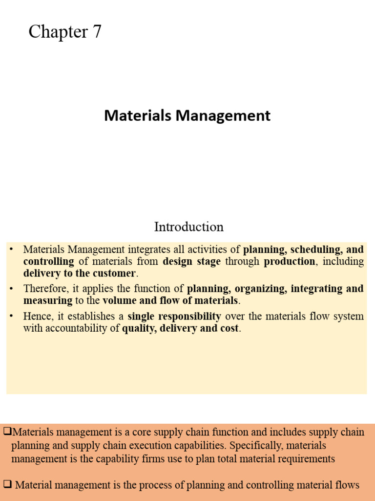 Chapter - 7 | PDF | Inventory | Supply Chain