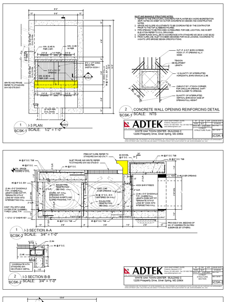 Inlet Structures I-3, EX-3, MH-1 | PDF | Building Materials | Real Estate