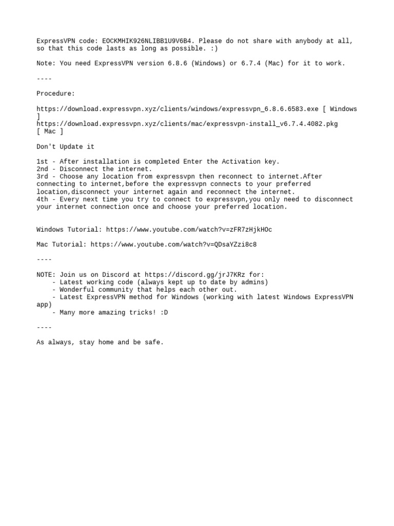 Express VPN Code PDF Free | PDF