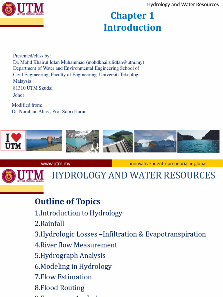 Chapter 1 Introduction To Hydrology | PDF