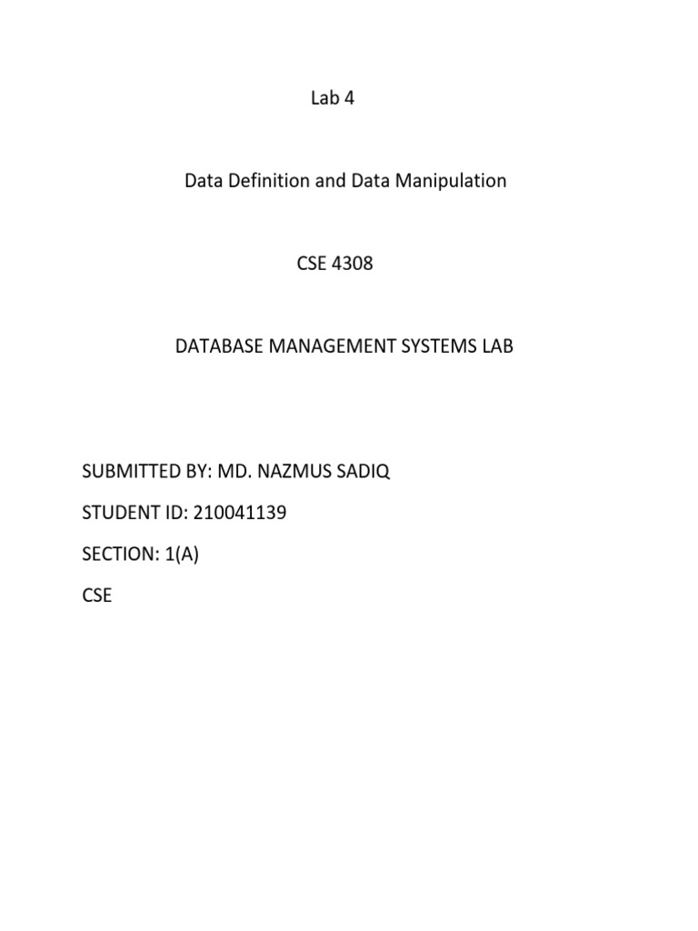 L04 1a | PDF | Databases | Sql