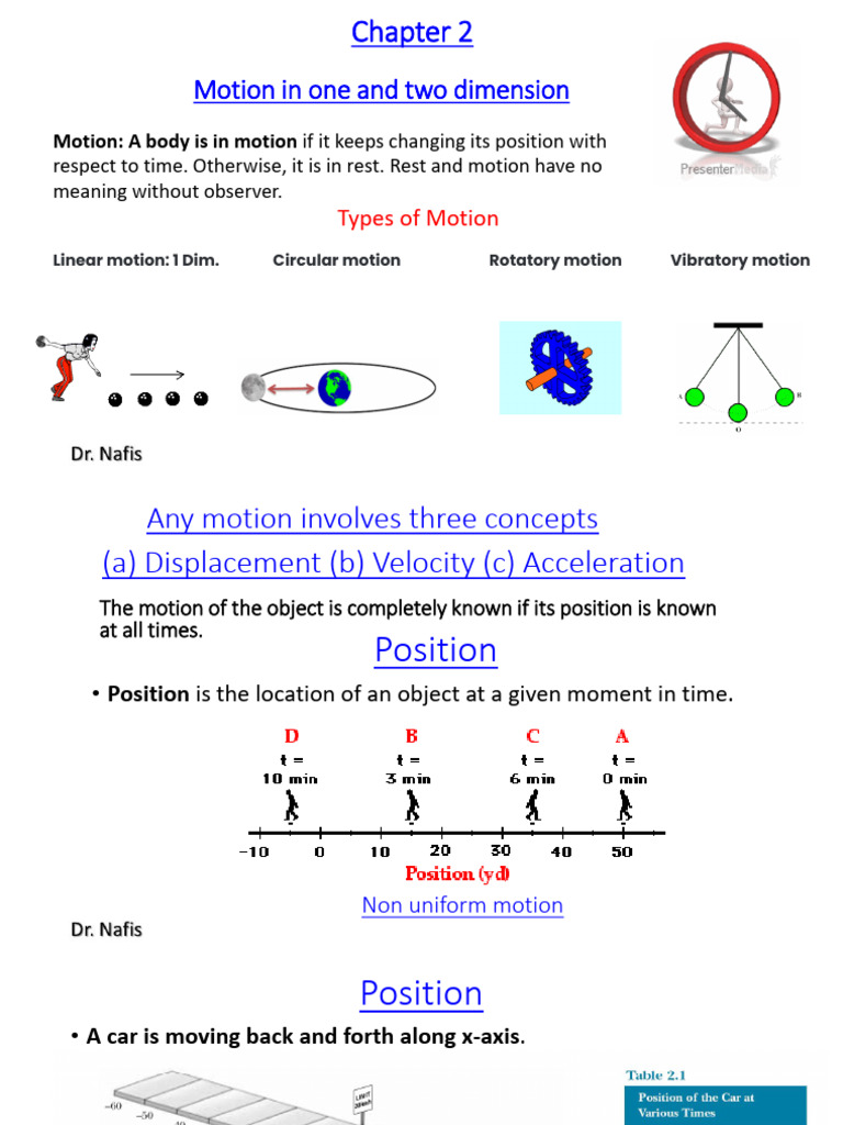 108 - CH - 2 Motion in 1 and 2 Dim | PDF