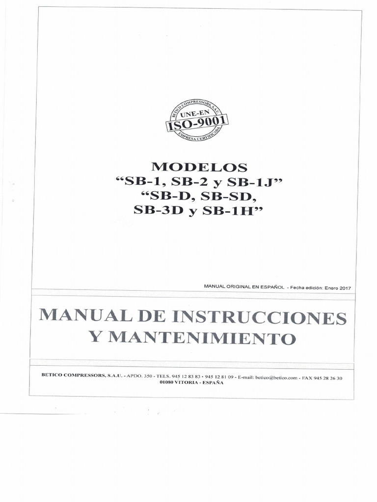 Manuales e Instrucción de Mantenimiento Bético | PDF