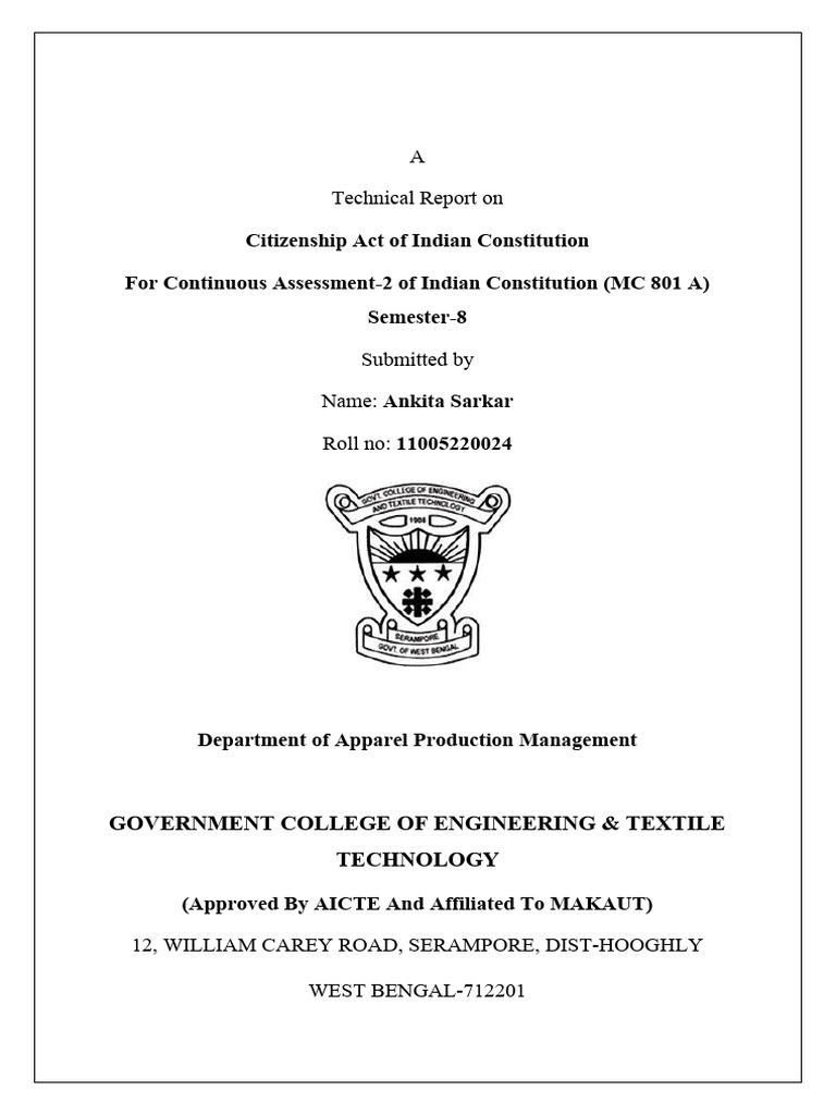 Citizenship Act | PDF