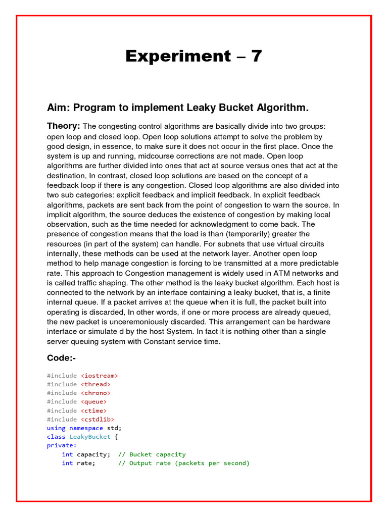 Computer Network Lab Pdf Network Congestion Applied Mathematics 9885