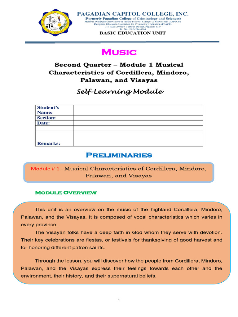 G 7 MUSIC MODULE 2nd Quarter | PDF