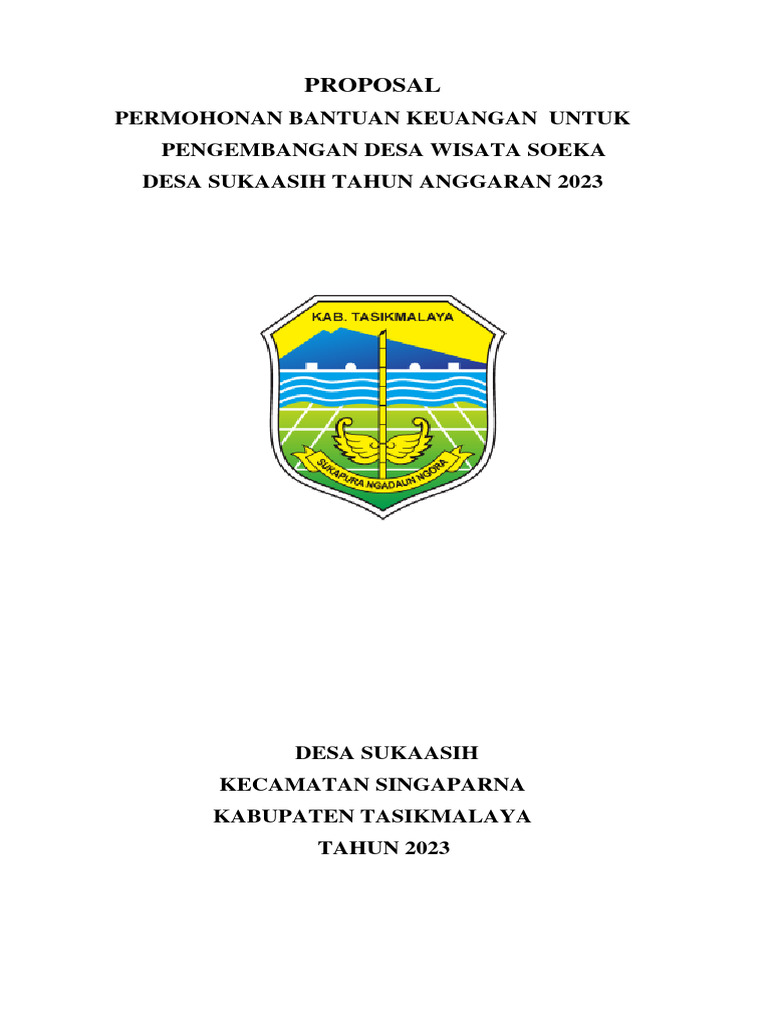 Proposal Desa Wisata | PDF