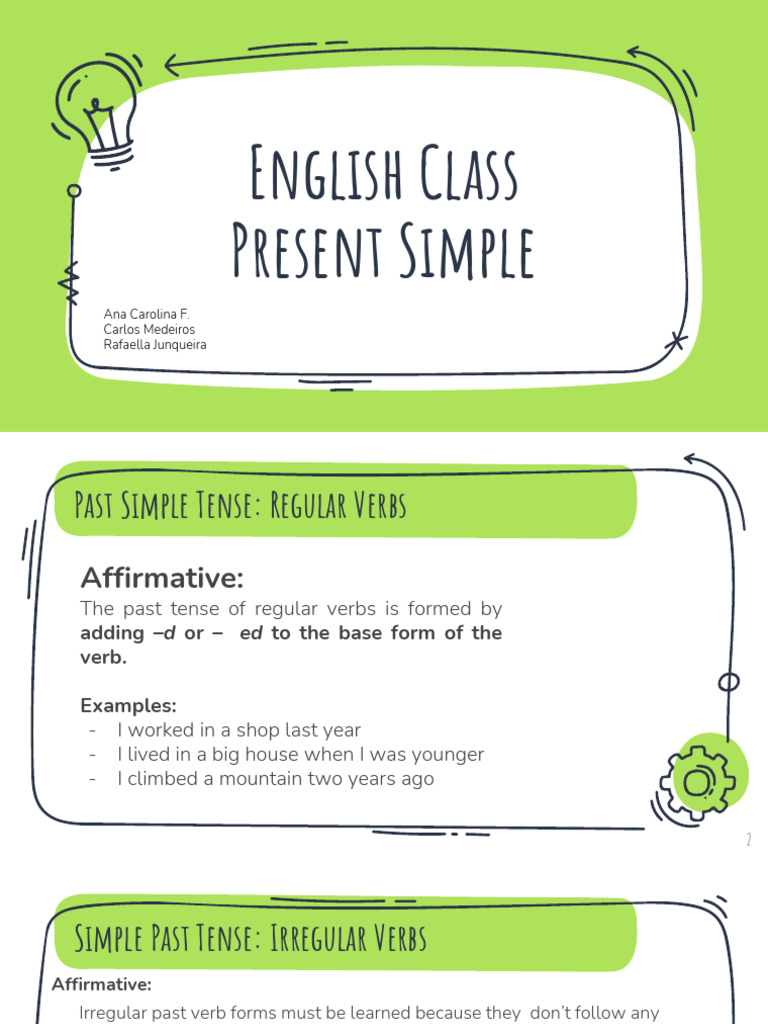 Aula 2 - Present Simple | PDF