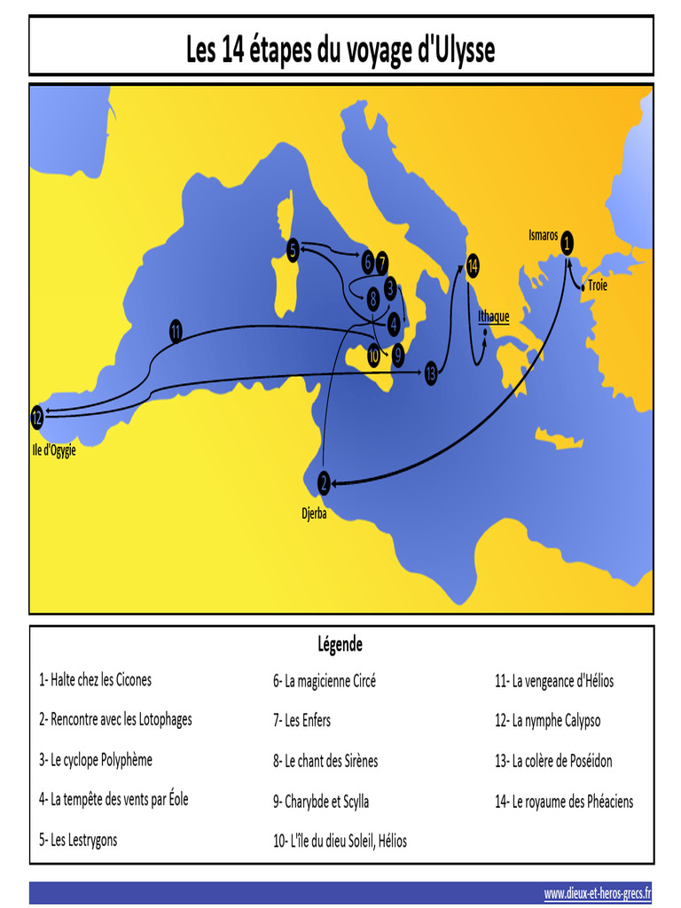 Carte Voyage Ulysse Avec Trajet | PDF