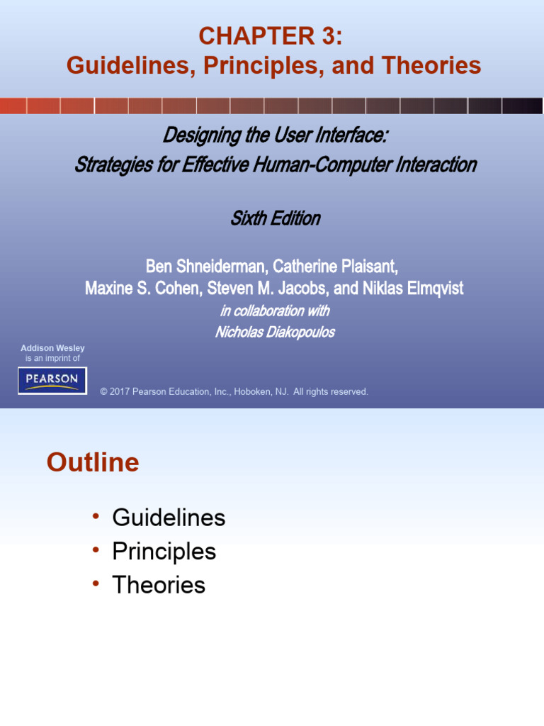 Guidelines, Principles and Theories of HCI | Download Free PDF | Conceptual Model | Syntax