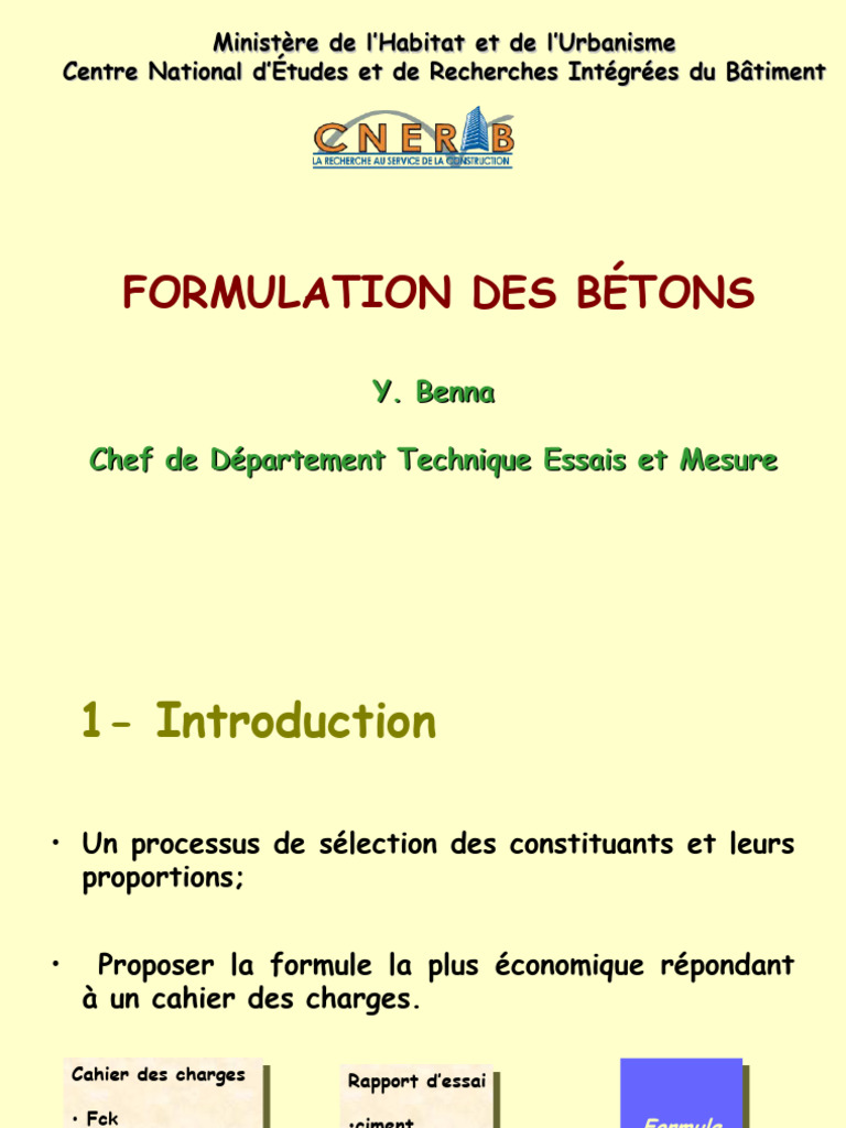 Formulation de Béton | PDF