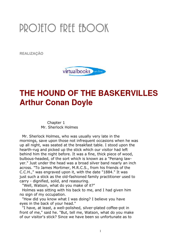 The Hound of The Baskervilles | PDF