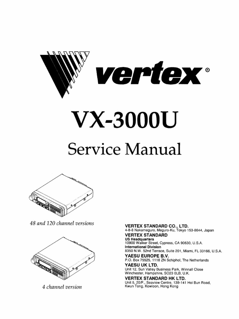 Vertex VX 3000u Service Manual | PDF