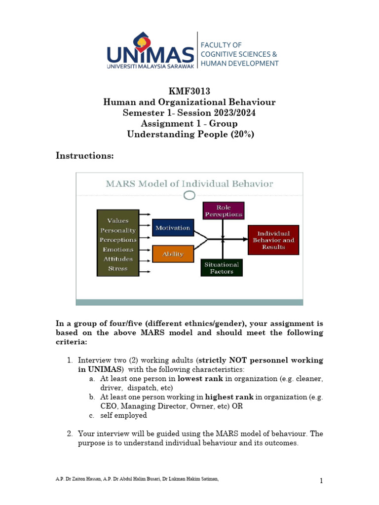 MARS Model in Organizational Behavior Analysis | PDF | Science ...