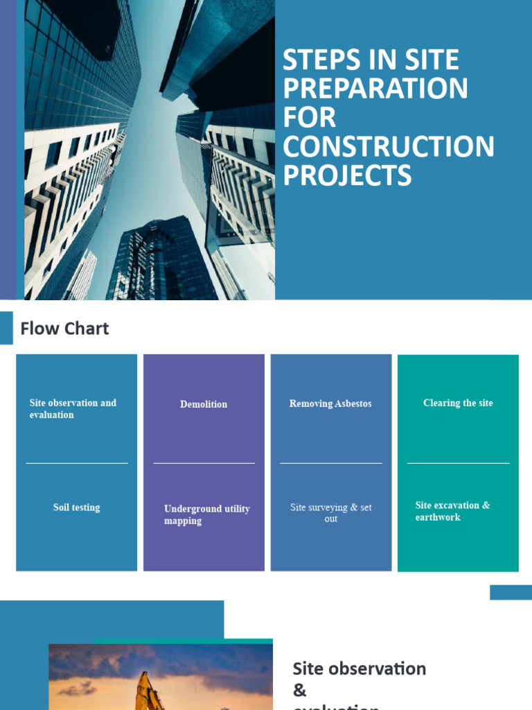 Steps in Site Preparation For Construction Projects | PDF