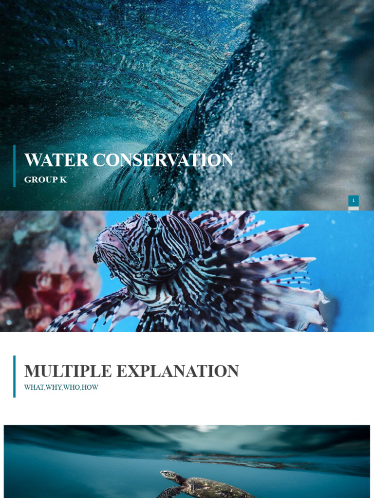 Water Conservation Presentation | PDF | Science & Mathematics