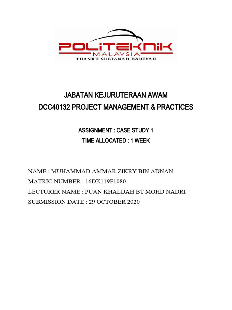 Assignment DCC40132 | PDF | Iso 9000 | Quality Management System