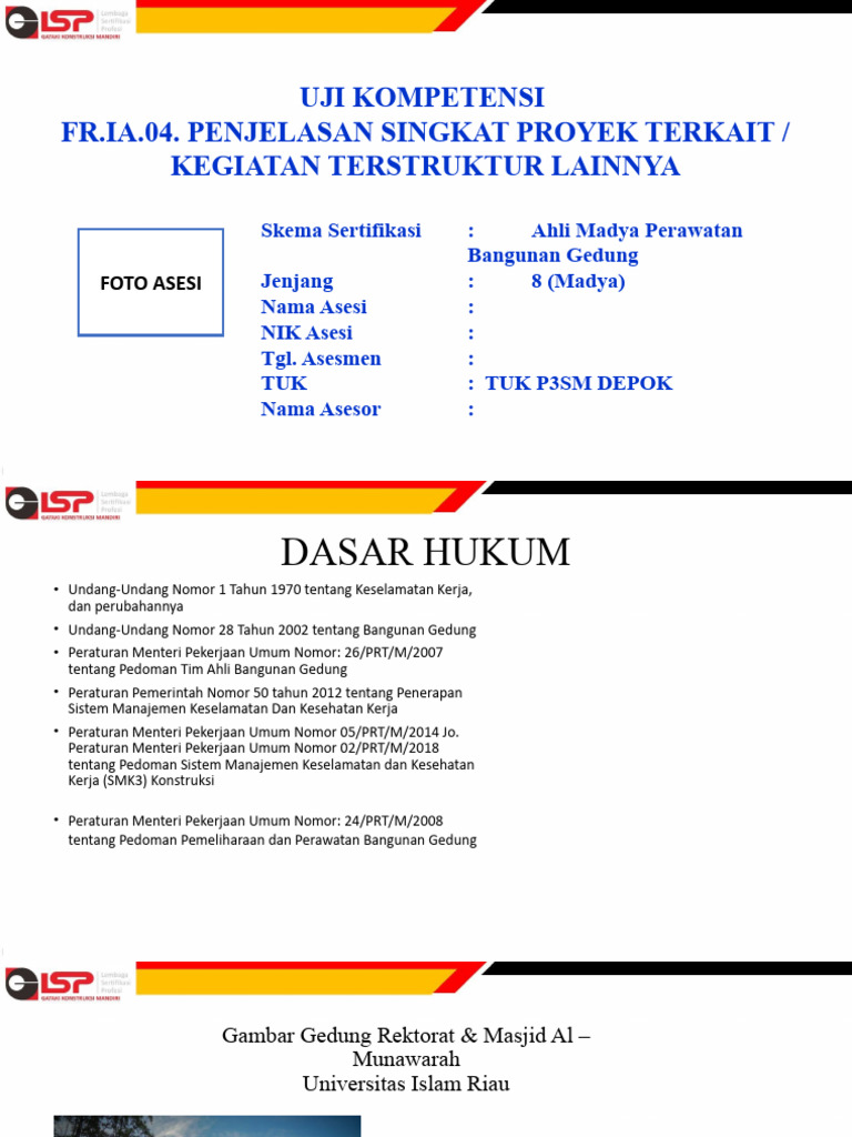 Ahli Madya Perawatan Bangunan Gedung Jenjang 8 Pdf