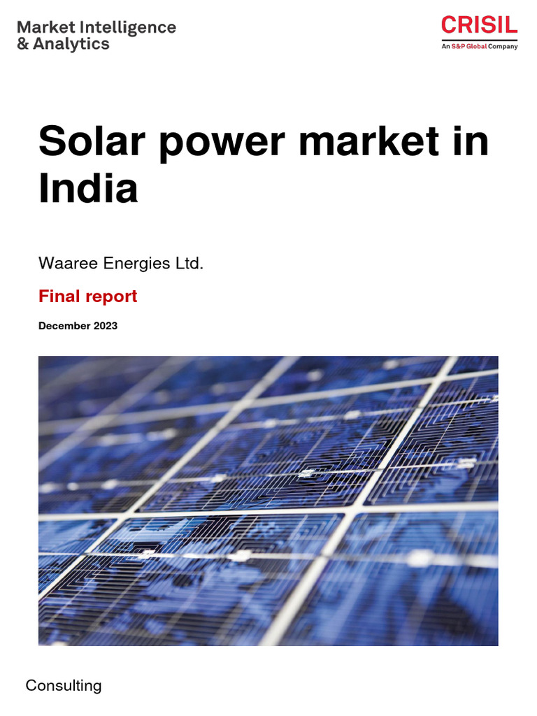 Crisil - Report - Solar Power | PDF | Solar Power | Sustainable Energy