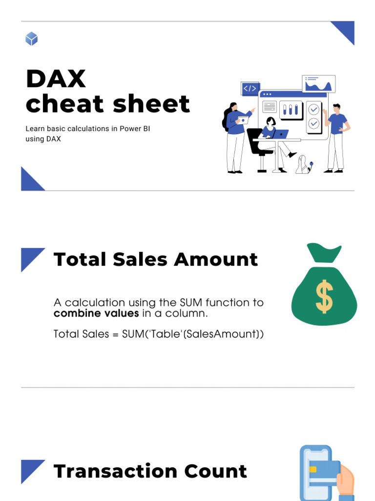 DAX Cheat Sheet | PDF DAX Cheat Sheet | PDF