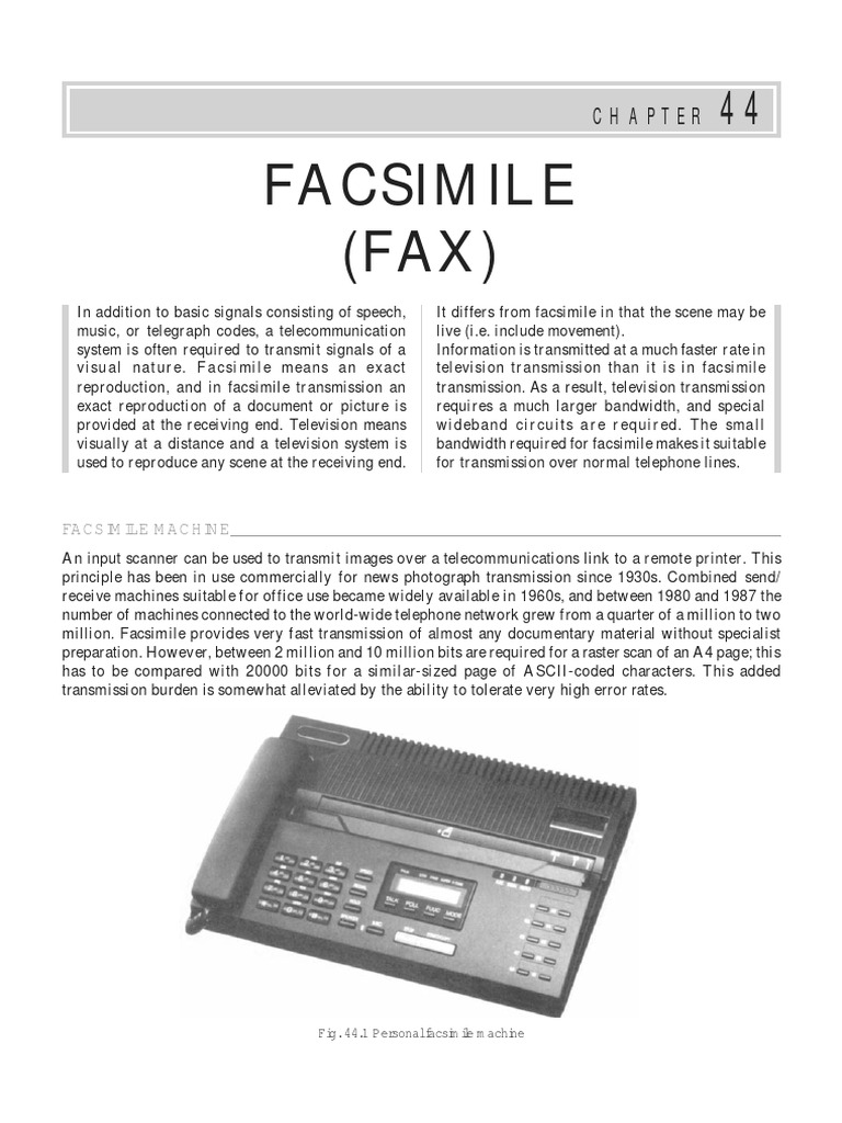 FAX Machine | PDF | Fax | Image Scanner