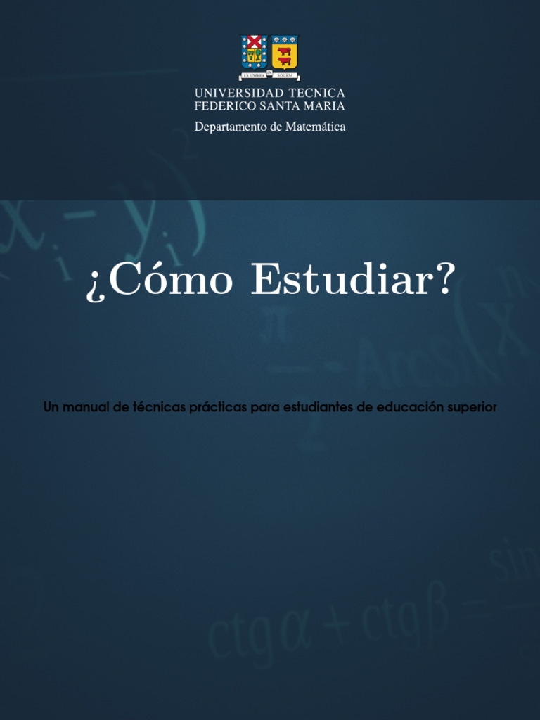 Manual - Como - Estudiar | PDF | Aprendizaje | Memoria