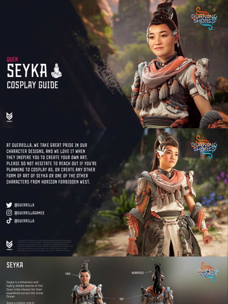 Horizon Forbidden West Seyka Cosplay Guide | PDF | Wool | Rope