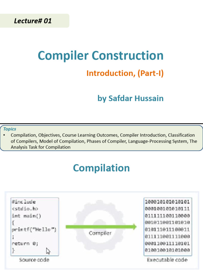 Introduction To Compile Construction | PDF