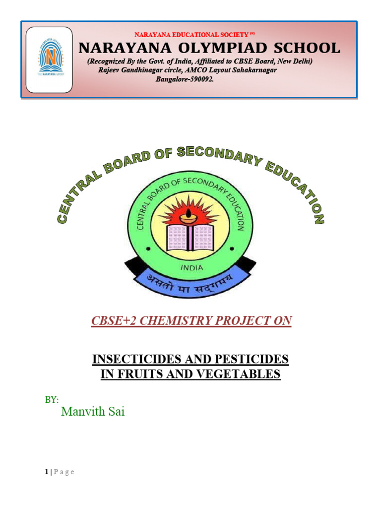 Manvith Name | PDF | Pesticide | Insecticide