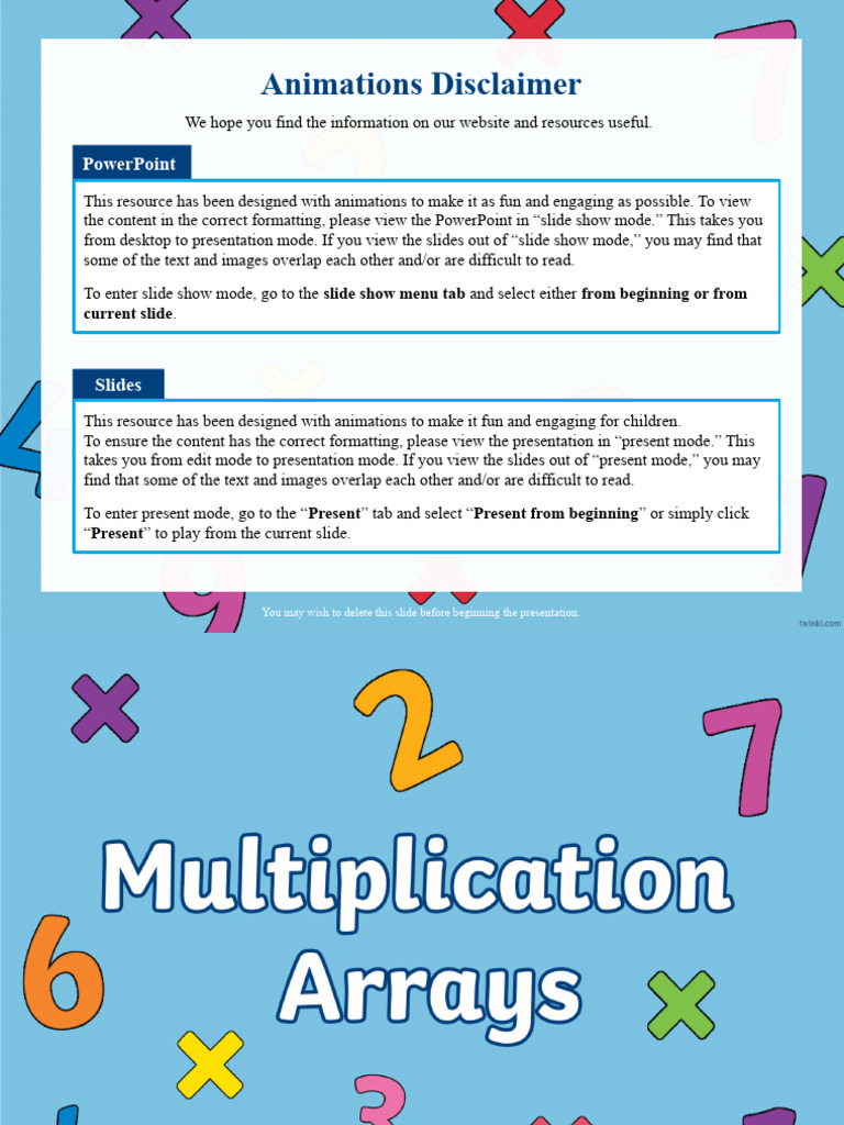 Us2-M-369-Multiplication-Arrays-Quiz-Interactive-Powerpoint | PDF