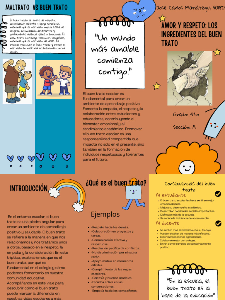 Triptico del buen trato pdf | PDF | Abuso infantil | Psicología Social