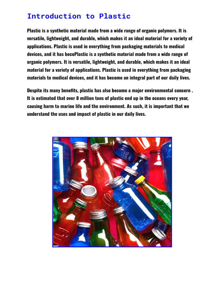 Plastic | PDF | Plastic | Amorphous Solid