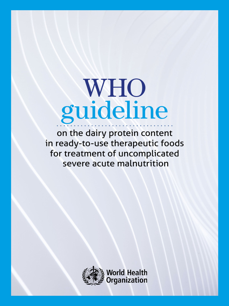 Who Guideline Malnutrition 2021 | PDF